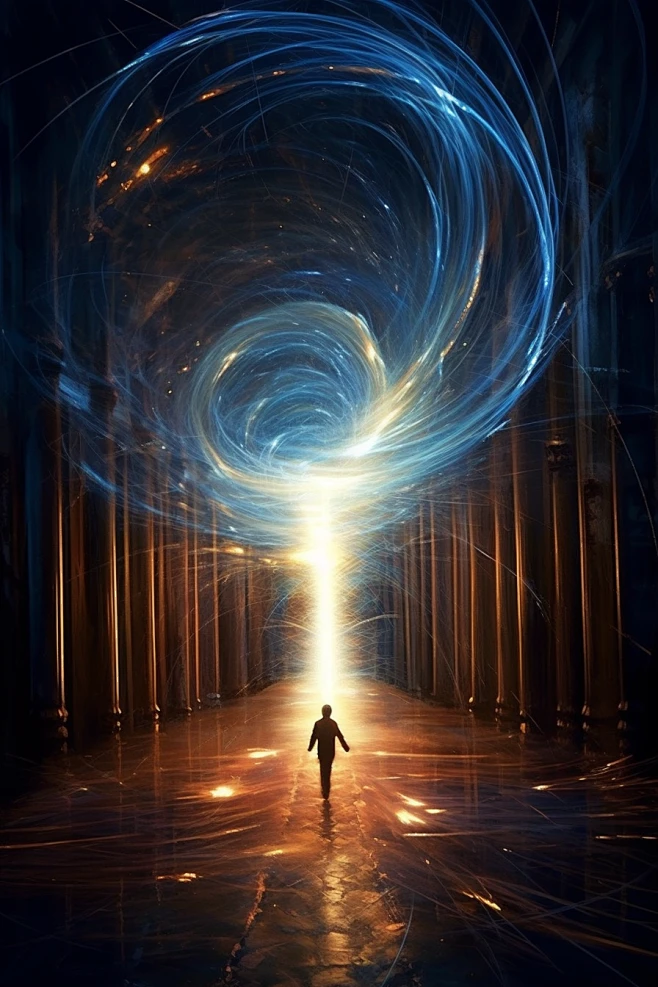 The ephemeral luminescence light zooming past at the speed of light ...