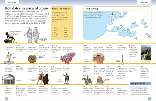 Eyewitness Workbooks Ancient Rome - spread-花瓣网