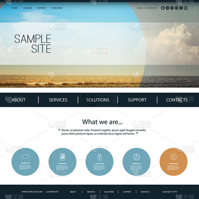 Website Design Template for Your Business with Bea