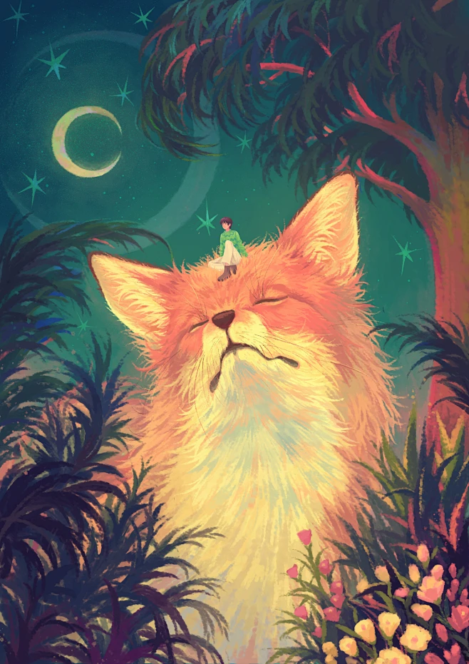 狐狸~~_逍逍风FZSE的风世界__插画师作品_涂鸦王国gracg.com-花瓣网