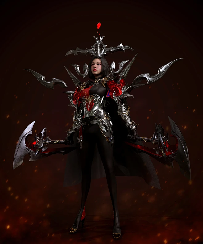 韩系女战士 设计师：Nellie Norton-CG99(cg99.com)-花瓣网