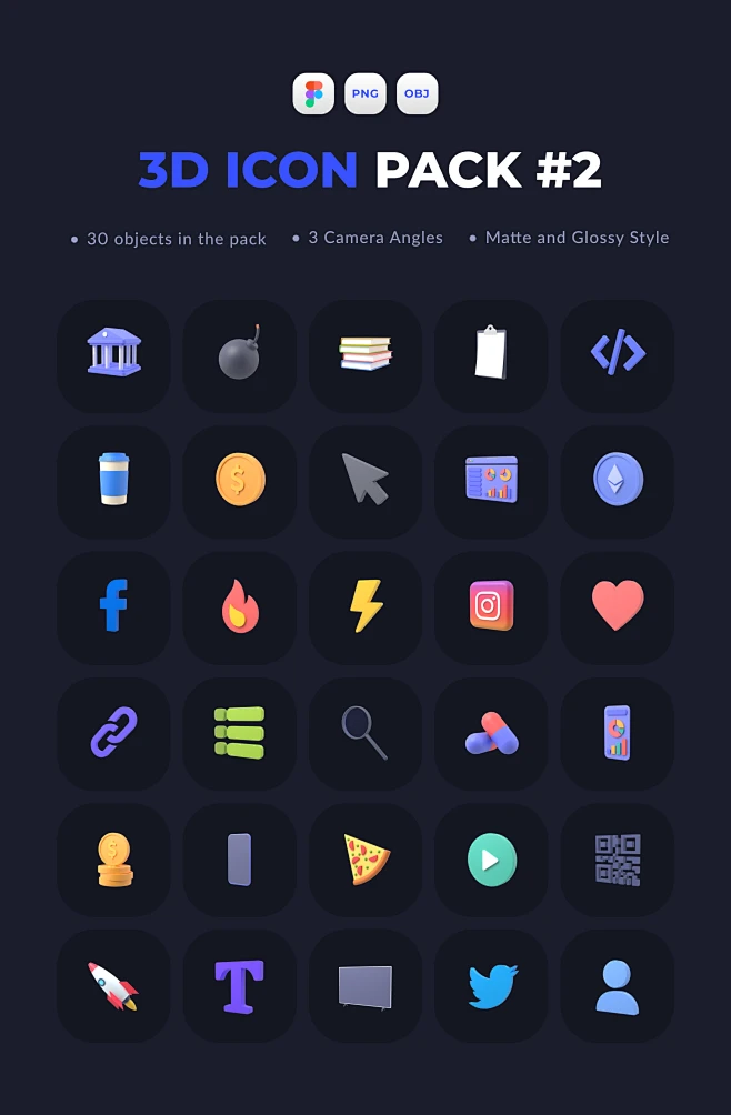 3D Icon Pack #2 - 3D Assets : Get a pack of premium 3D icons in high ...