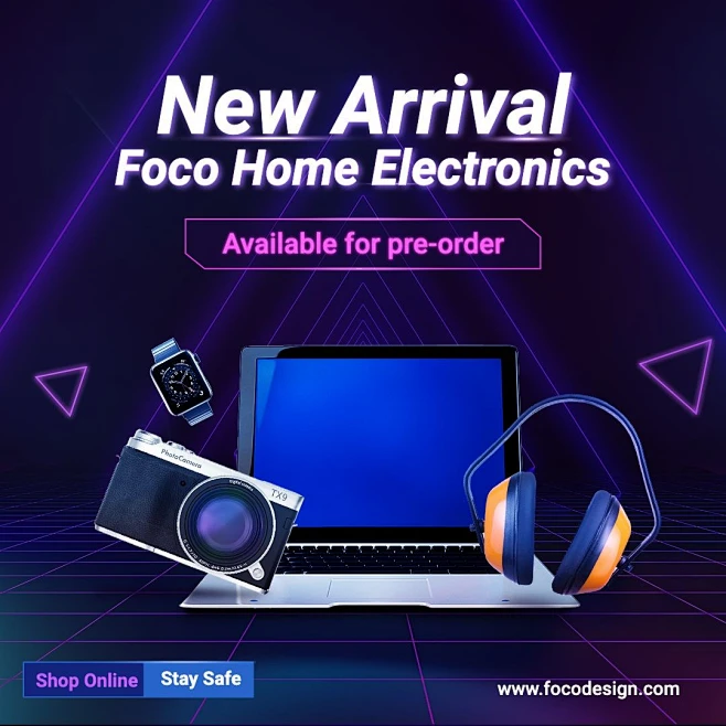 Smart Electronic Devices New Arrival Pre-Order Promo Ecommerce Product ...