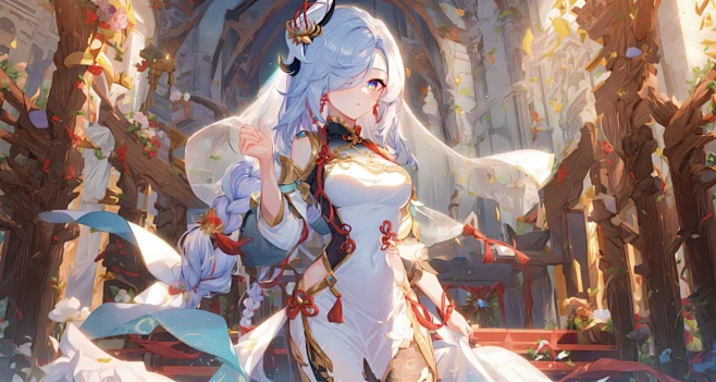 原神-申鹤，壁纸，立绘，美图-花瓣网