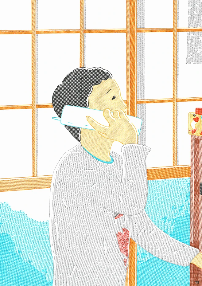 Drawing graphic japan painting stippling takashinakamura ILLUSTRATION ...