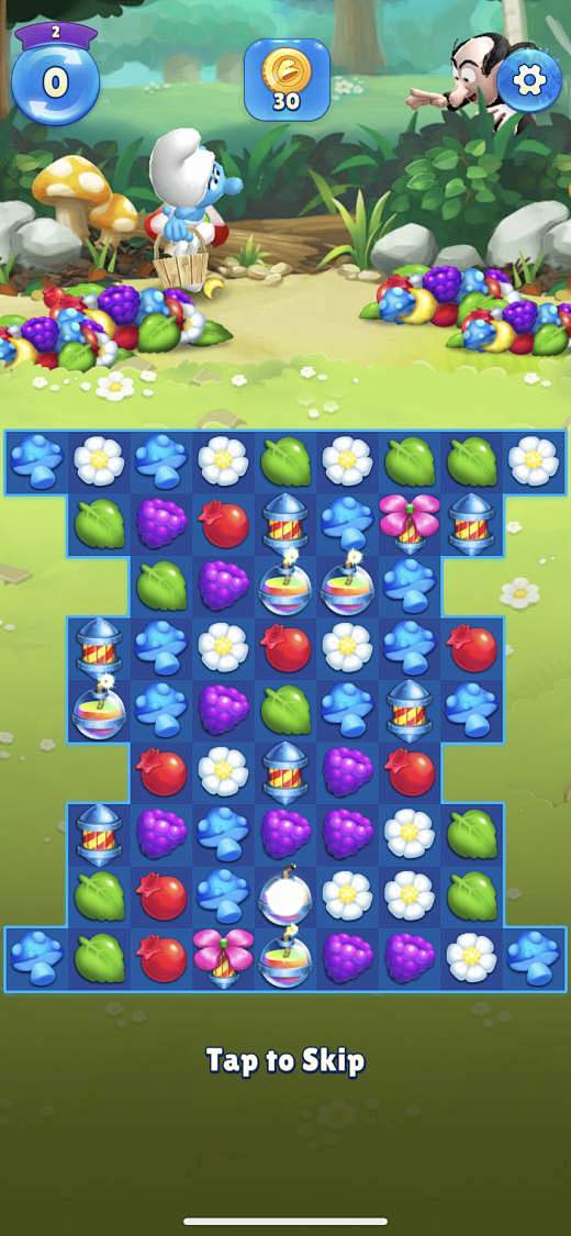 The Smurfs Magic Match-游戏截图-GAMEUI.NET-游戏UI/UX学习、交流、分享平台