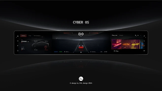 Futuristic Cyber OS HMI by XXL design on Dribbble-花瓣网