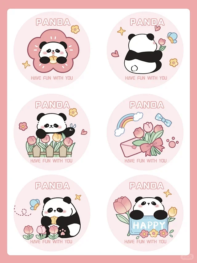 熊猫插画 - 小红书搜索-花瓣网