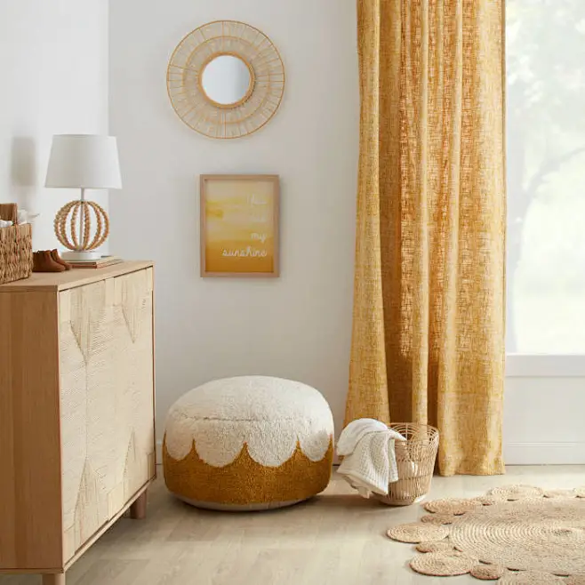 Cotton Round Ottoman | Bouclair-花瓣网