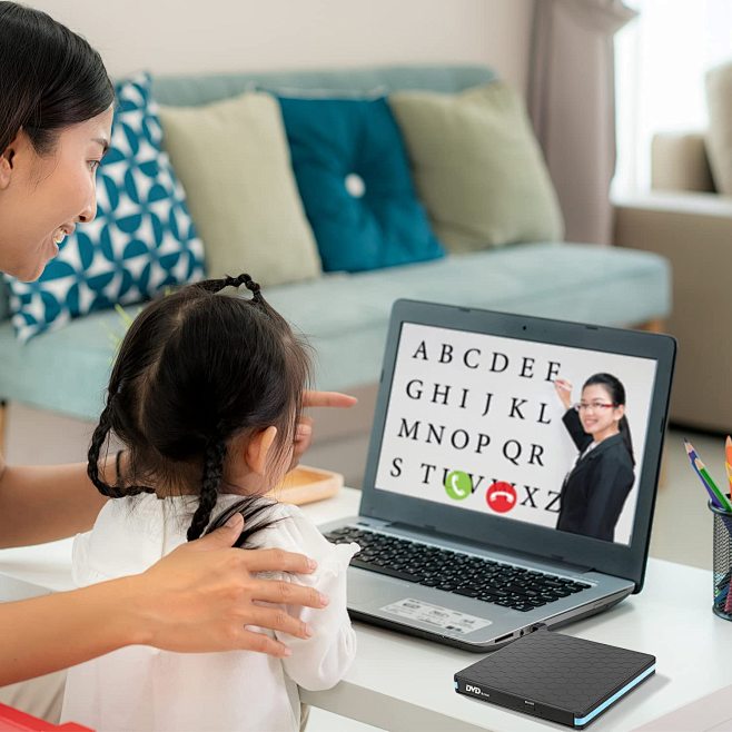 Amazon.com: Himap CD Drive, External CD ROM DVD Drive CD DVD Burner Optical Drive for Laptop ...