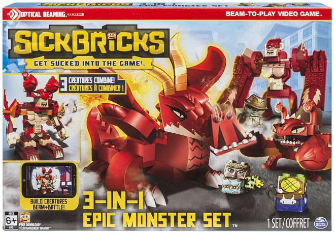Amazon.com: Sick Bricks, Epic Monster Attack Set: Toys & Games