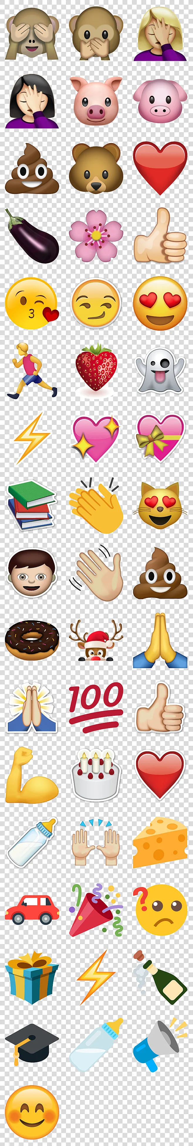 Emoji表情微信QQ表情大全png图片-花瓣网