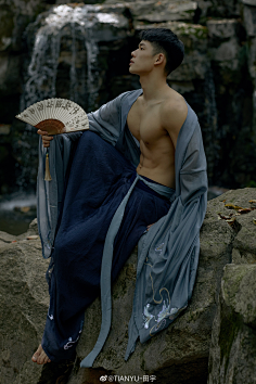 素材-古风-男人-动作-光影-环境-花瓣网|陪你做生活的设计师