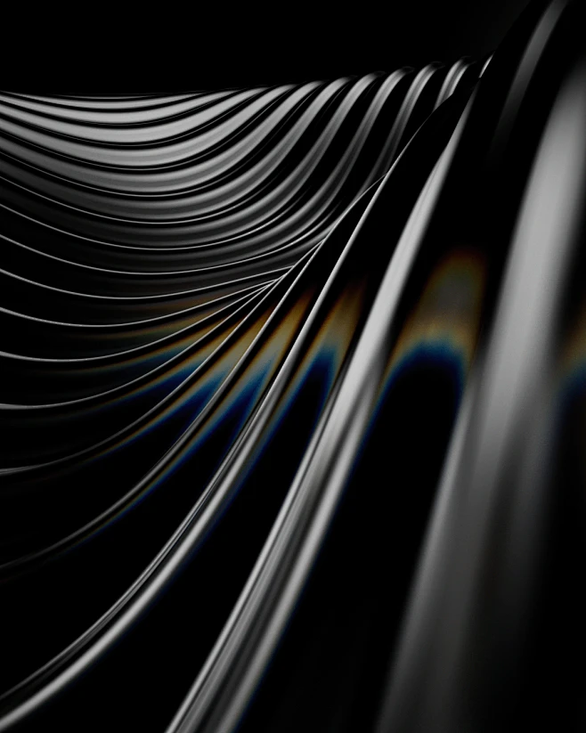 Abstract waves Behance (2)-花瓣网