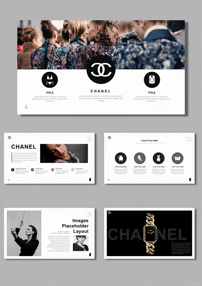 奢侈品高级感PPT｜香奈儿chanel - 小红书-花瓣网