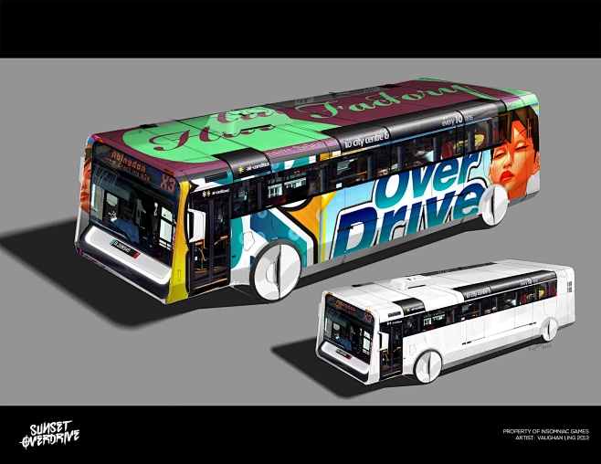 Sunset Overdrive Isn't All Obnoxious Orange : Vaughan Ling is an artist ...