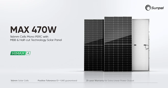 Sunpal High Quality Mono 370w 380w 440w 455w 470w Full Black Solar ...