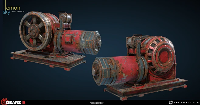 Prop Modeling for Gears 5-花瓣网