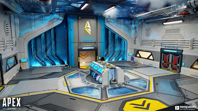 Apex Legends: Eclipse – Broken Moon – Atmostation interior concept art