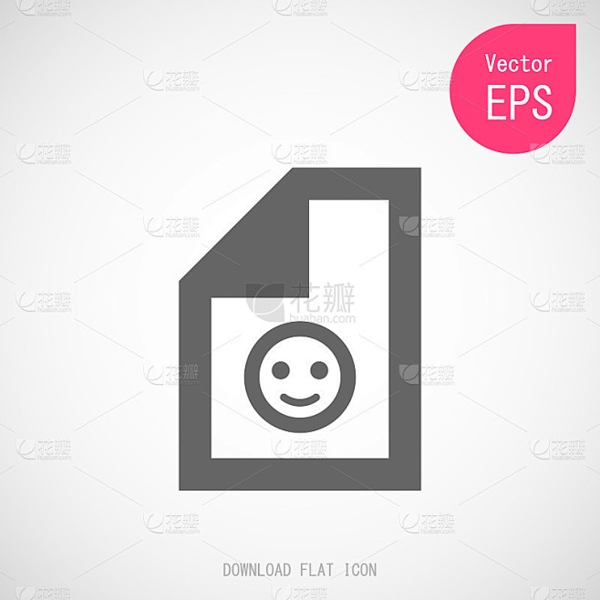 Note with Smile Emotion Icon or Symbol Design To D
