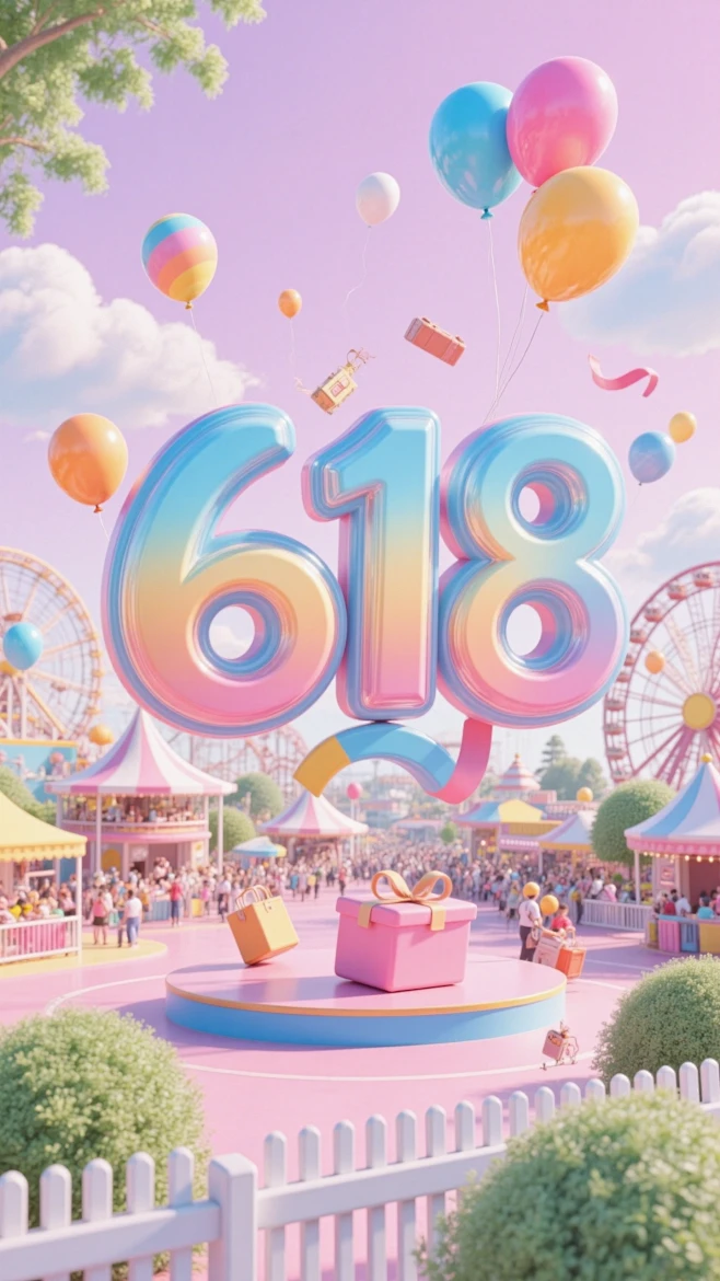 C4D渲染—618电商运营海报设计-LoRA-可铯创意cosaer-LiblibAI-花瓣网