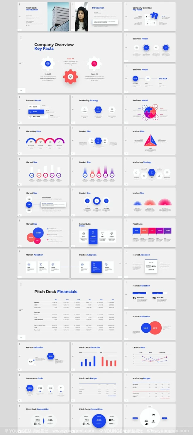 500张工作汇报信息图表ppt模板_年度总结商务演示文稿下载下载_颜格视觉-花瓣网