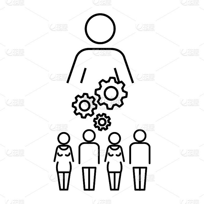 劳动力组织图标