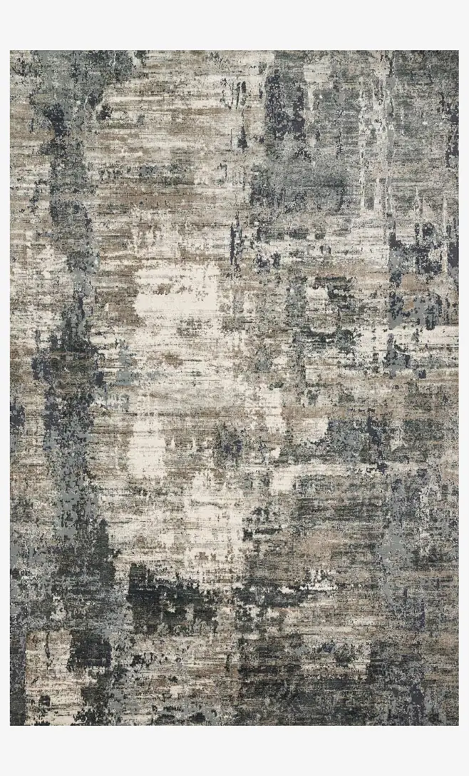 Cascade Rug in Ivory & Charcoal design by Loloi : Fluid in design and ...