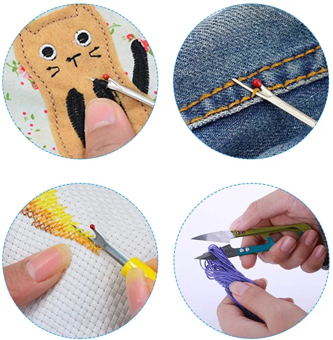 Amazon.com: 7 Pcs Seam Ripper and Thread Remover Kit, 4 Sharp Stitch ...