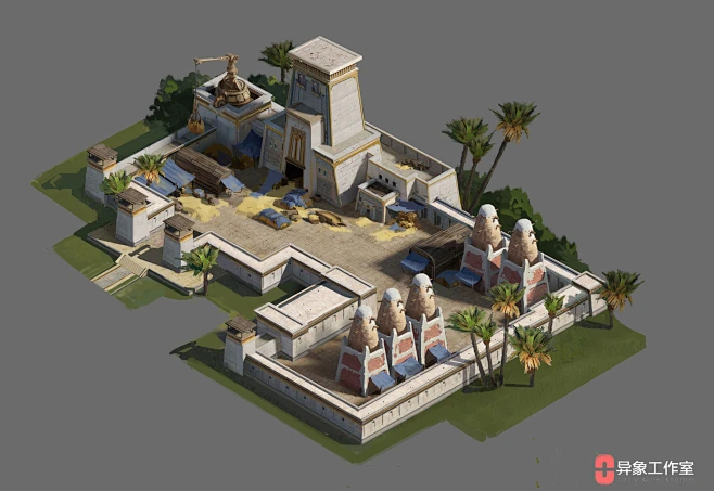 building design for War Eternal （埃及文明）-花瓣网