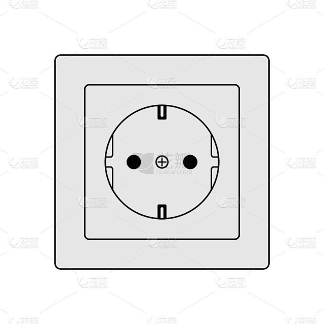 Power socket. European Type F socket