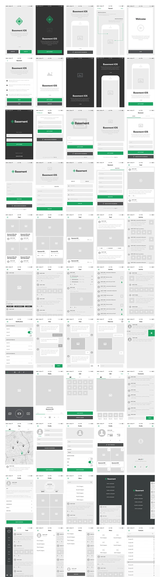 Basement-uikit：社交-花瓣网