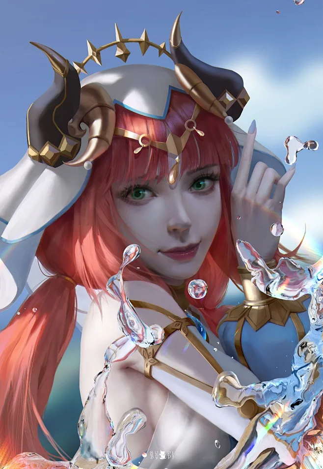 妮露-原创2D角色-微元素 - Element3ds.com!-花瓣网