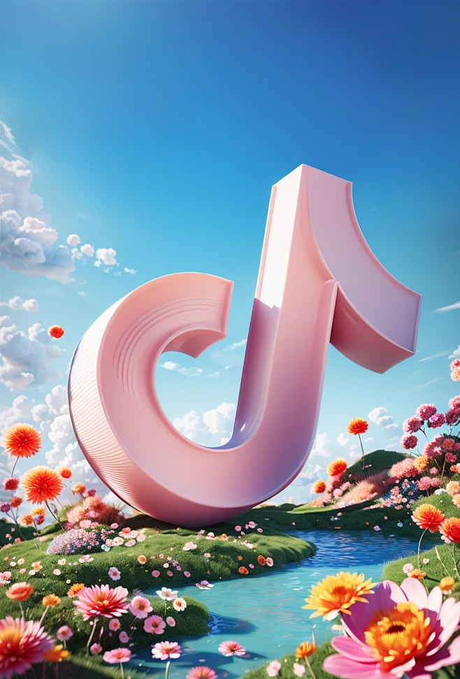 图形logo/抖音/sd/AIGC/膨胀logo-花瓣网