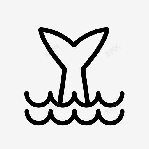 鲸鱼假期尾巴图标 鲸鱼 icon 标识 标志 UI图标 设计图片 免费下载 页面网页 平面电商 创意素材-花瓣网