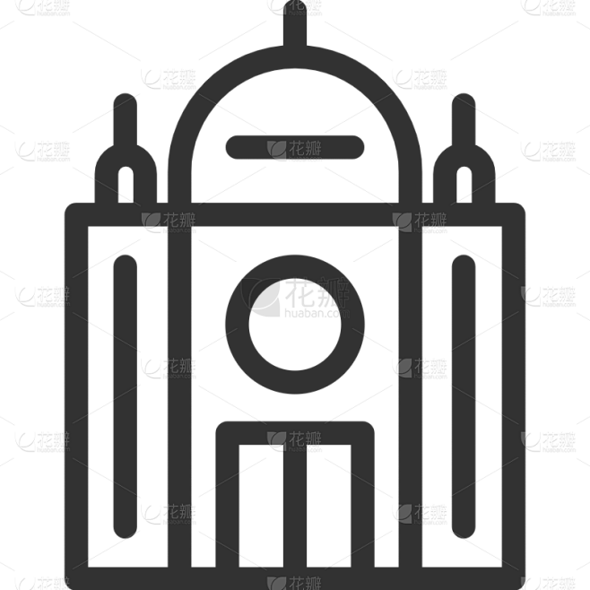 ICON-矢量房屋楼房建筑图标15