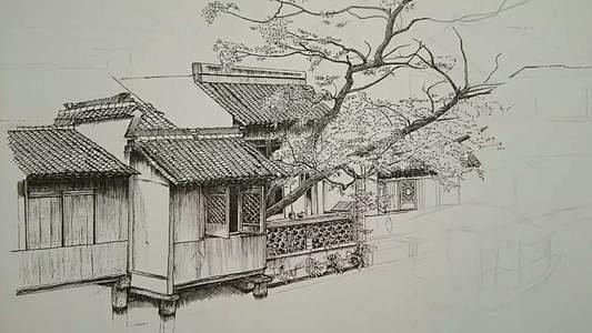 钢笔画入门临摹 简单_百度图片搜索-花瓣网