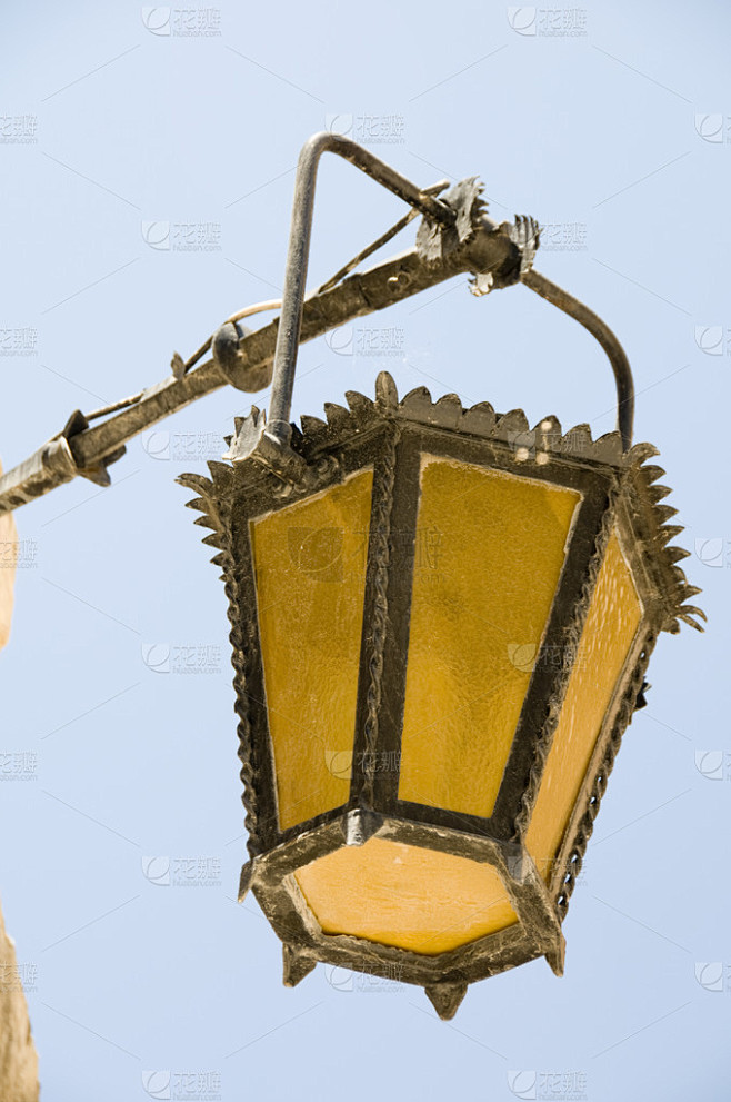 详细街道灯姆迪纳马耳他