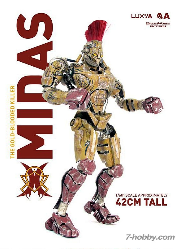 THREEA Real Steel Midas 1/6 Action Figures Bambaland Version-花瓣网