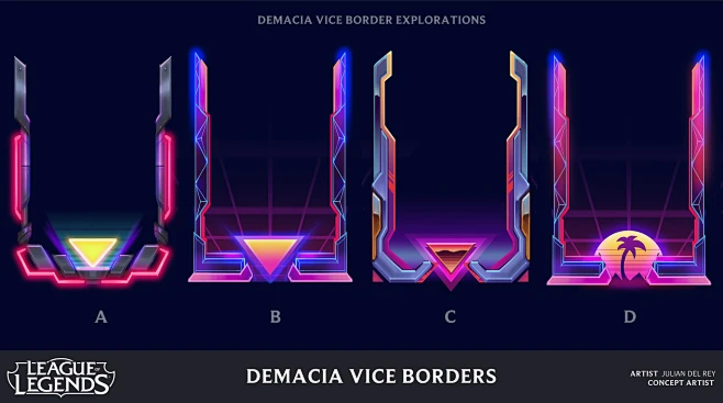 demacia副边框设计©Riot Games-花瓣网