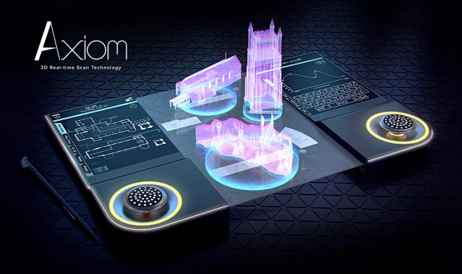 Axiom, Mike Luard : 3D holographic scanner.-花瓣网