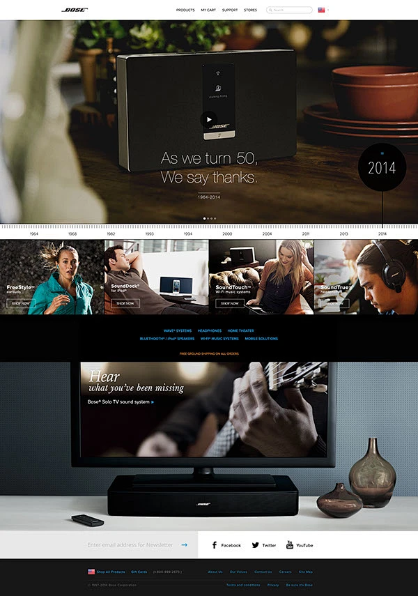 Bose Website redesign : Bose Website redesign-花瓣网