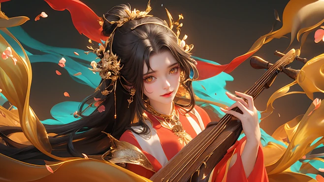 3D色系女孩(横)-hzj(2)-花瓣网