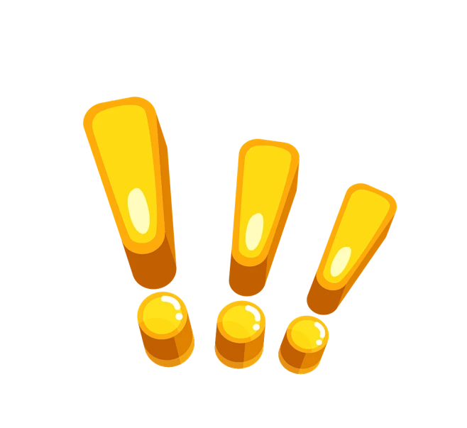 黄色惊讶感叹号-花瓣网