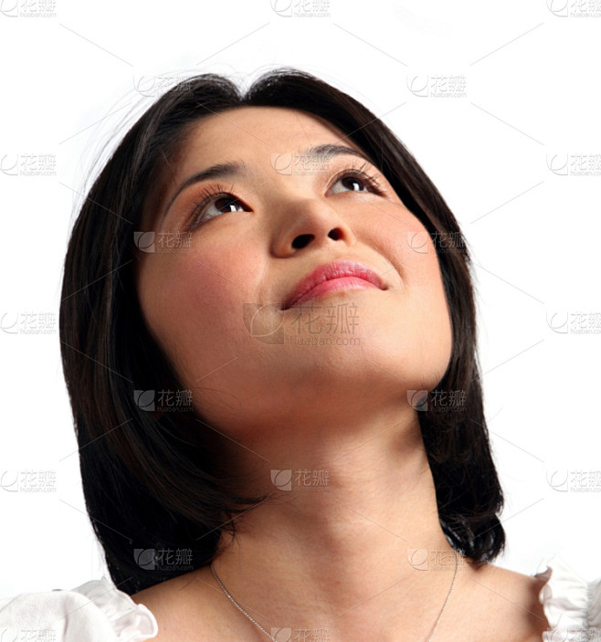 向上看,垂直画幅,美,褐色,美人,日本人,人的眼睛,头发,白色,人的脸部