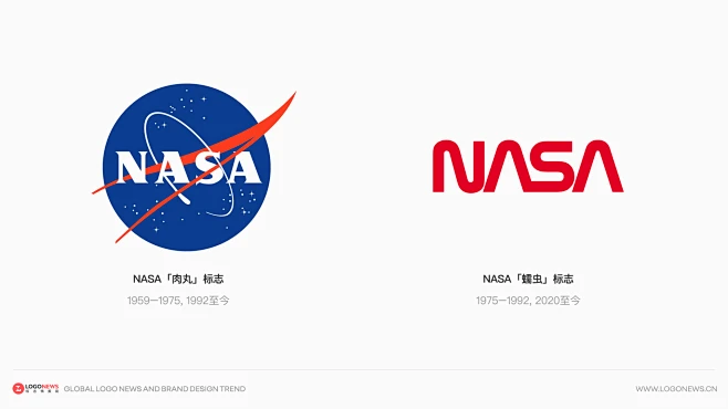 重新修订，NASA 红色「蠕虫」标志永久性回归！-花瓣网