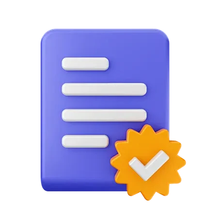 File Verify 3D Icon