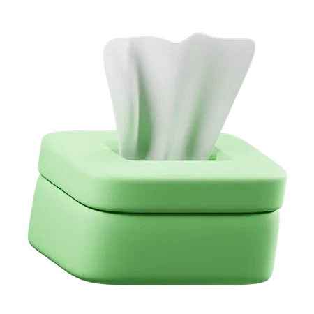 Tissue Box 3D Illustration