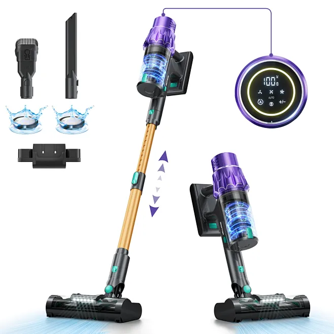 Amazon.com - Cordless Vacuum Cleaner, Vacuum Cleaners for Home 560W ...