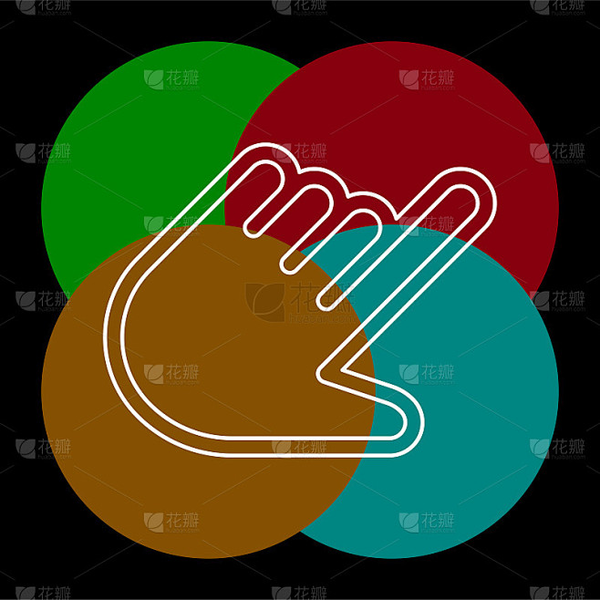 vector hand cursor illustration - mouse pointer